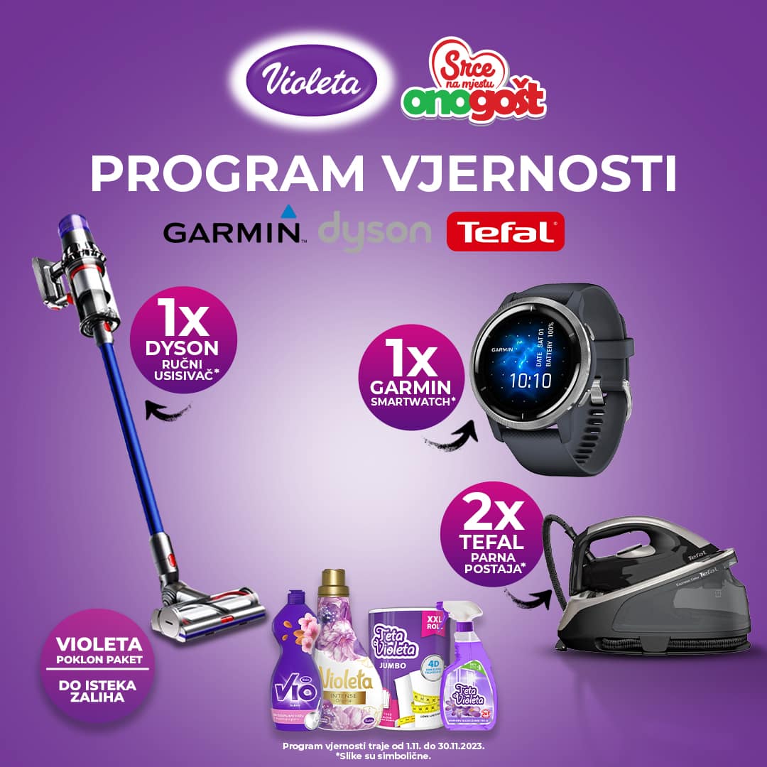 Violeta i Onogošt program lojalnosti traje do 30.11.2023 - Nagradne ...